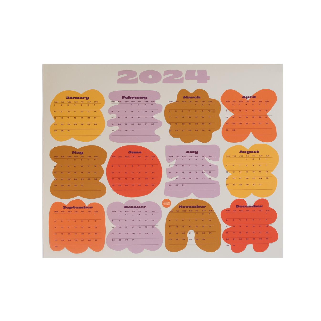 Shapes Calendar: Multi – Studio Tigress