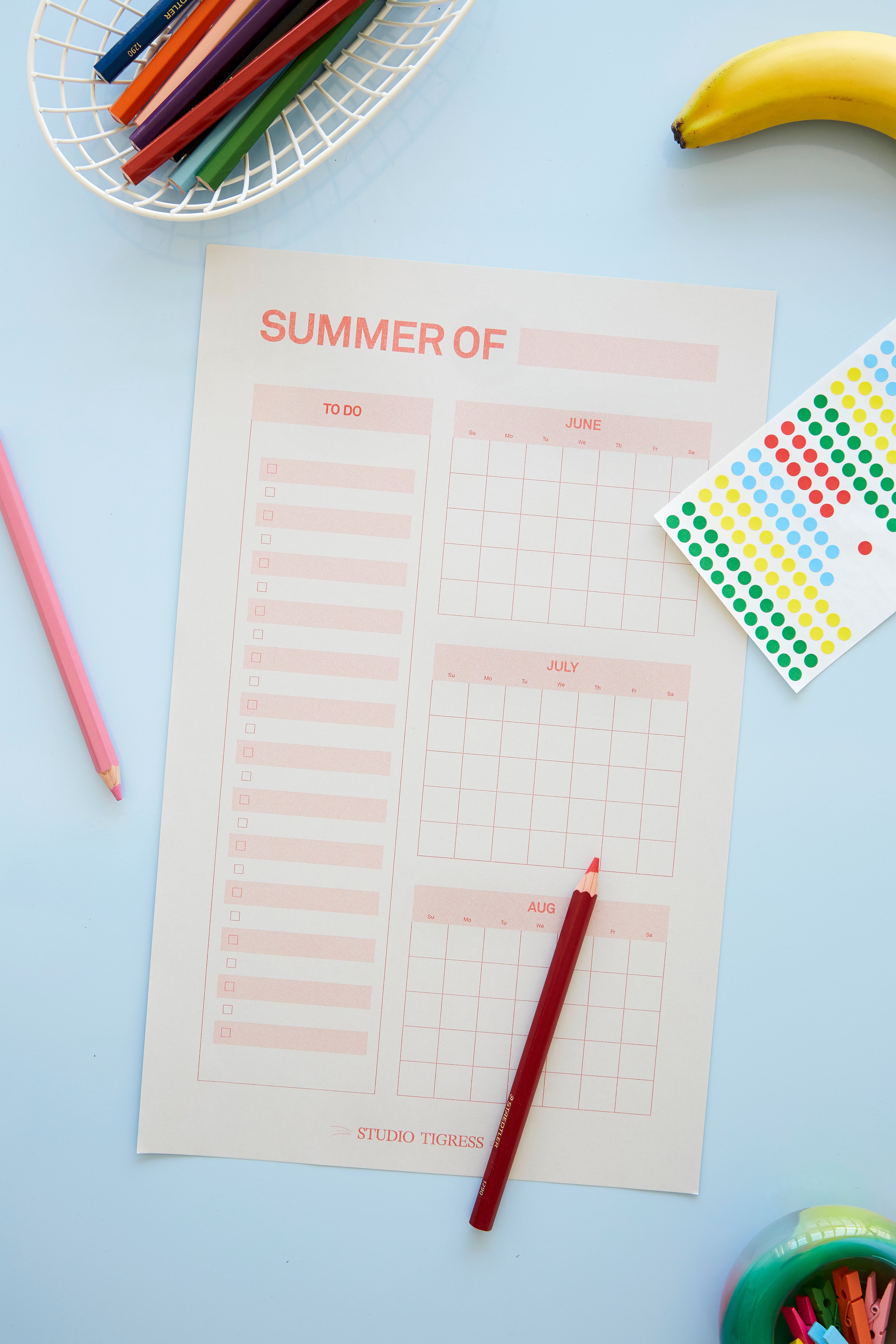 Summer Planner – Studio Tigress